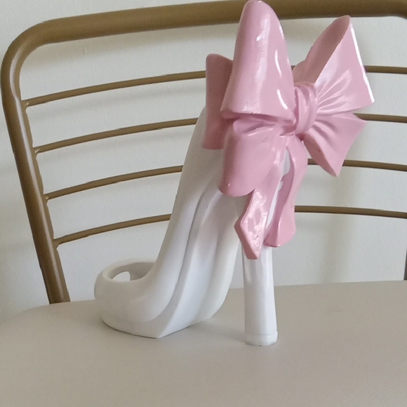 Accents | New Viral Elegant Pink Bow High Heel Home Accent | Poshmark
